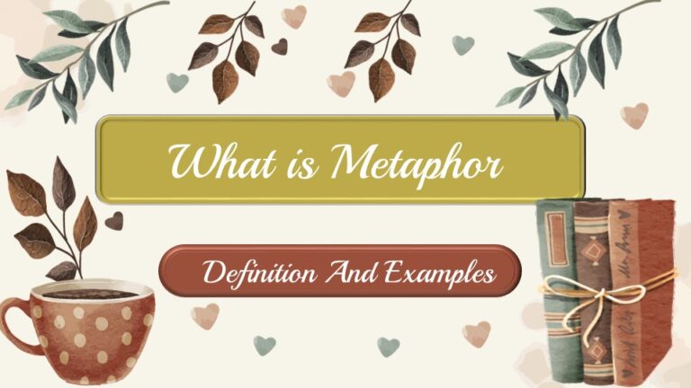 What is Metaphor Definition And Examples